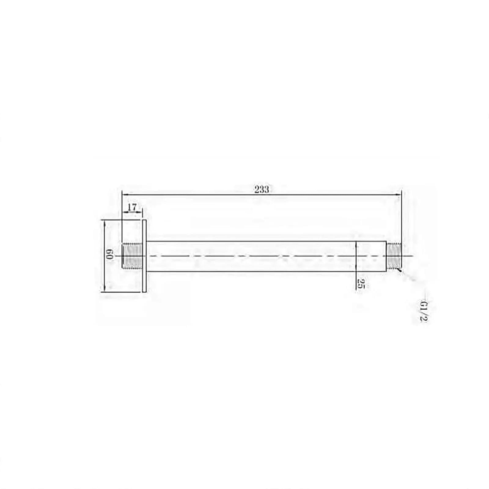 KLP GUN GREY GRIF DUCHA BRAZO CUADRADO A TECHO 200 MM PVD P223002A-A47 ...
